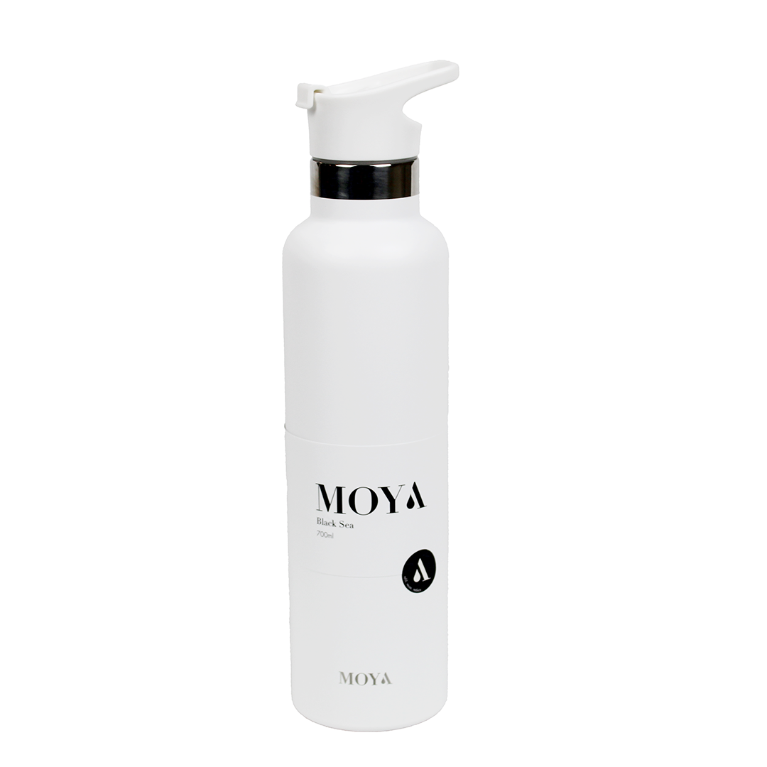 Moya Black Sea Insulated Water Bottle 700ml - White – The Loft General ...