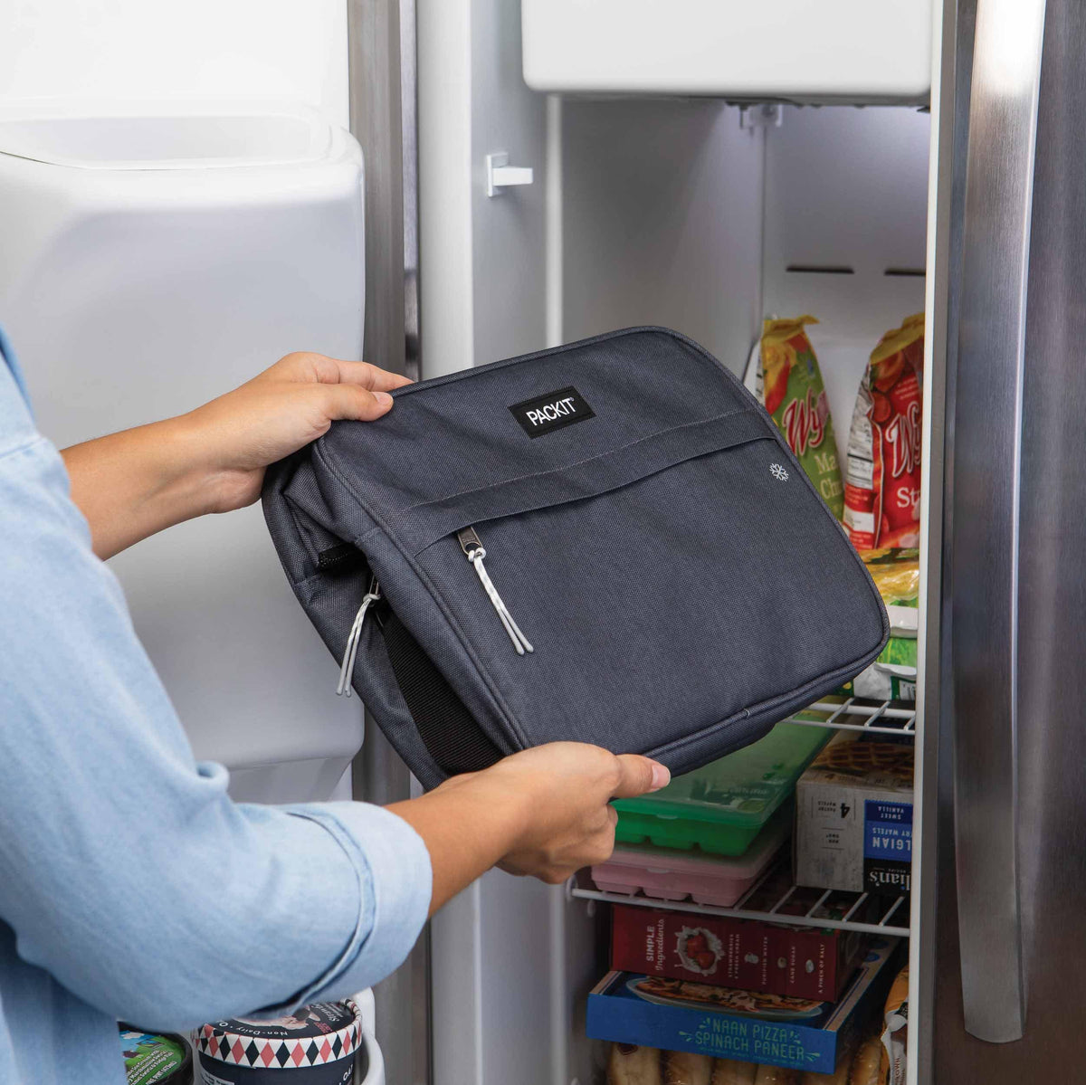 Freezable Zuma Lunch Bag Cooler - Charcoal – The Loft General Trading